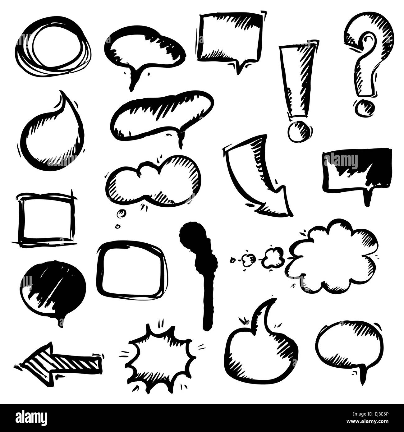 Frame on hand draw Black and White Stock Photos & Images - Alamy