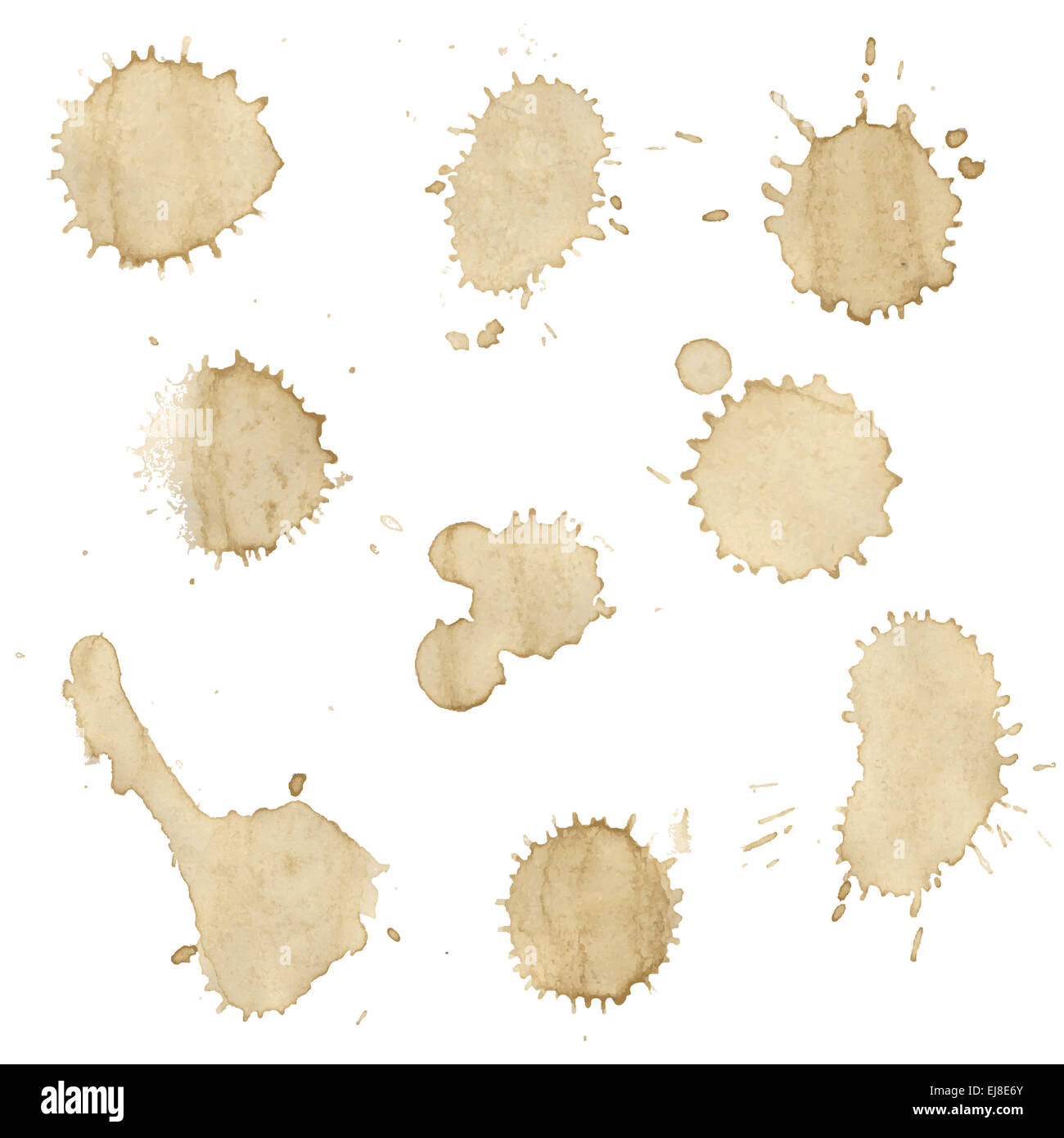 Coffee Stains Collection Stock Photo - Alamy