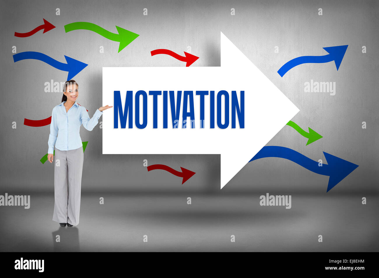 Arrows Pointing Woman High Resolution Stock Photography and Images - Alamy