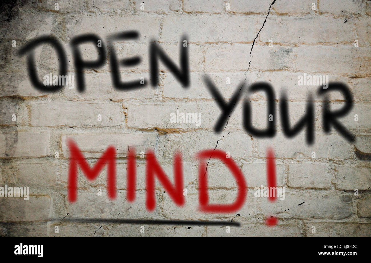 Open Your Mind Concept Stock Photo - Alamy