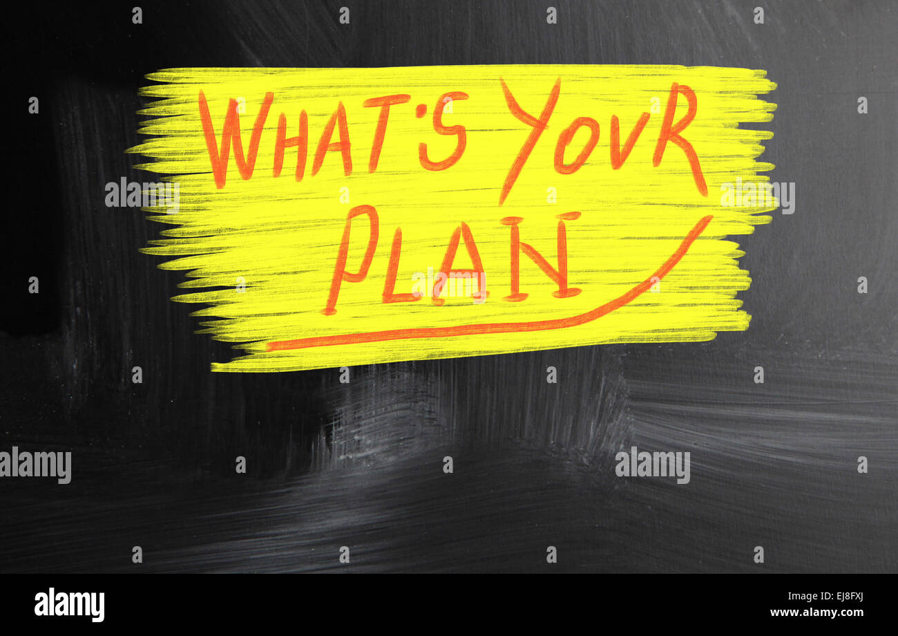 what's your plan Stock Photo - Alamy