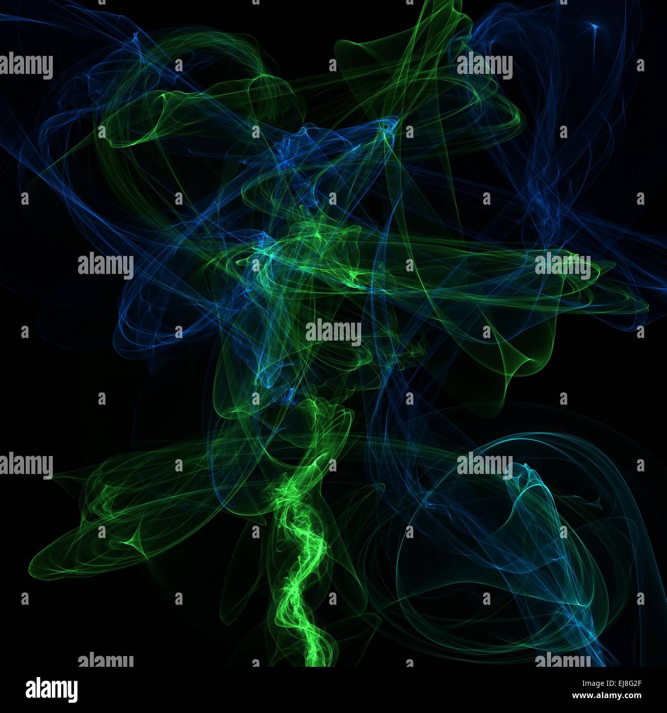 Fantasy wallpaper in green and blue color Stock Photo - Alamy