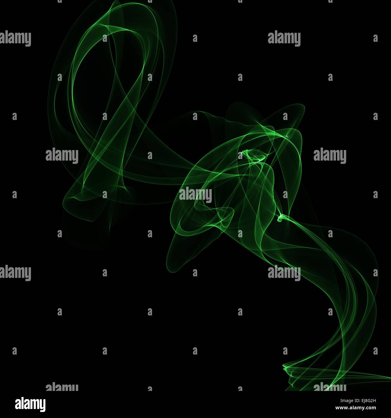 Green abstract smoke Stock Photo - Alamy