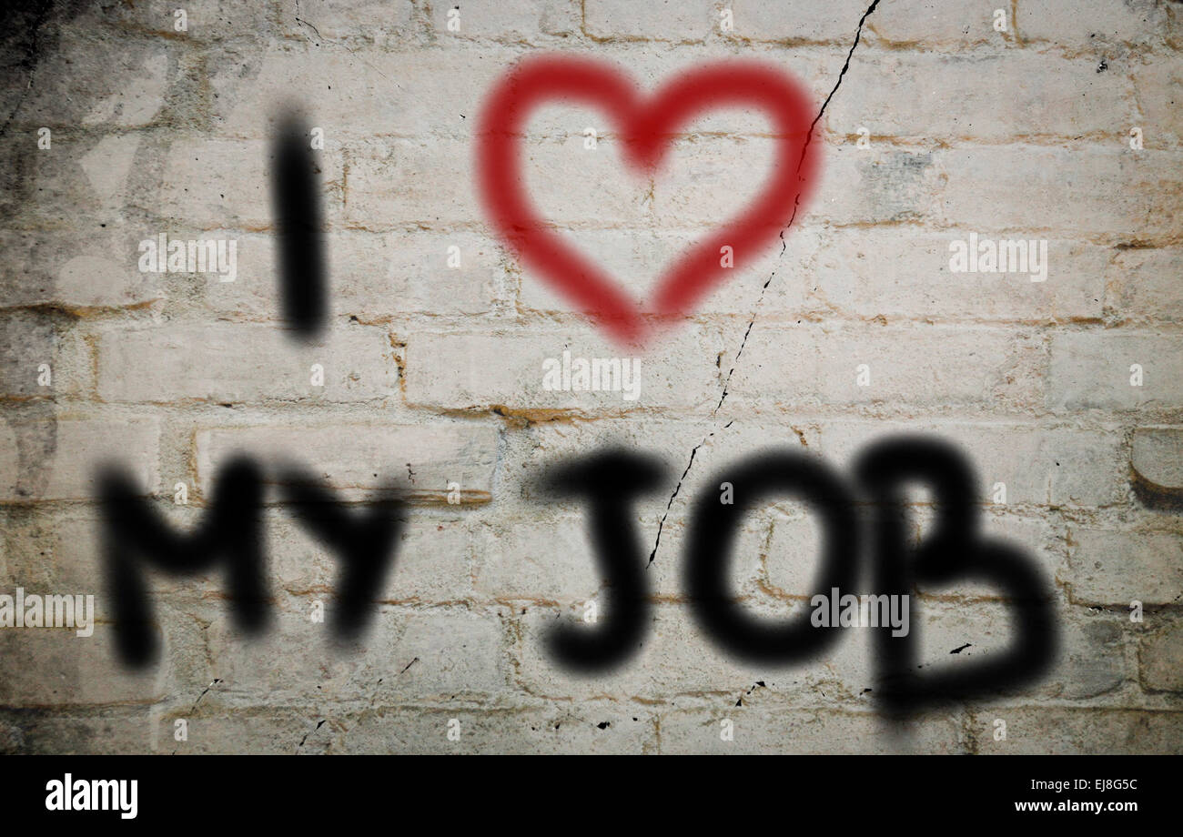I Love My Job Concept Stock Photo - Alamy