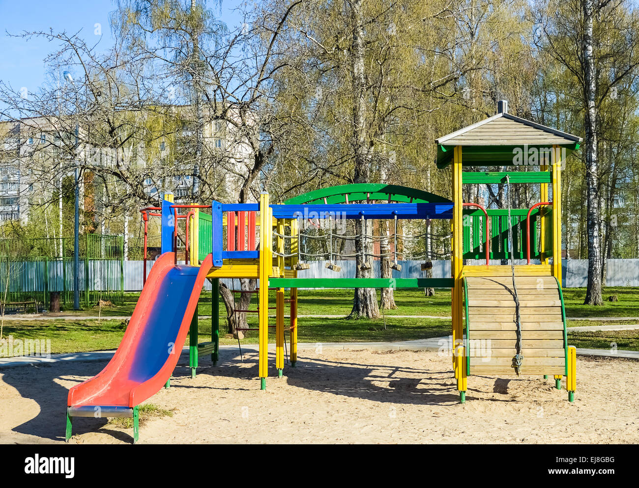 Metal playground activity equipment hi-res stock photography and images ...