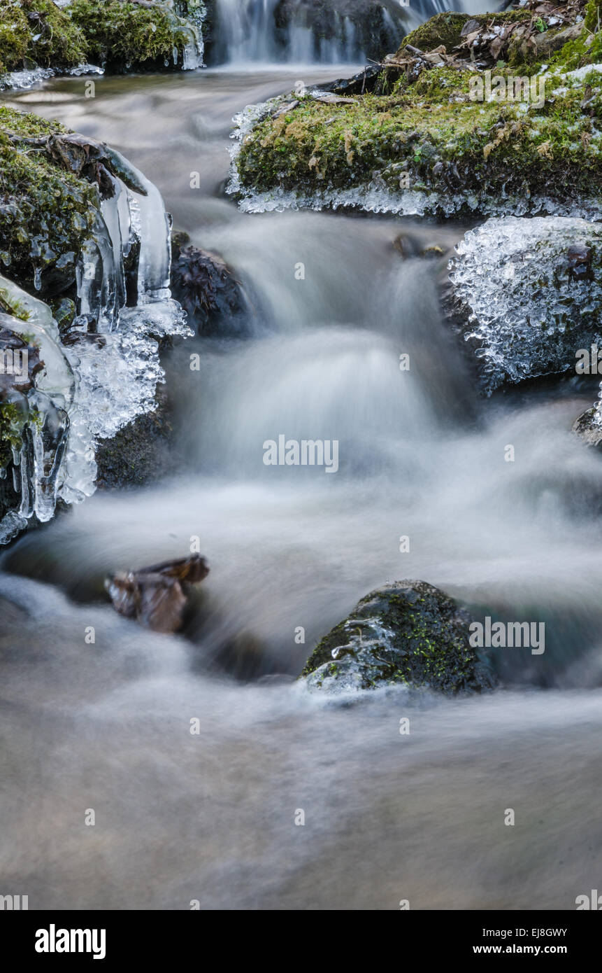 Close up small mountain waterfall hi-res stock photography and images ...