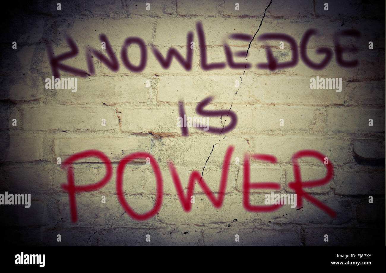 Knowledge Is Power Concept Stock Photo - Alamy
