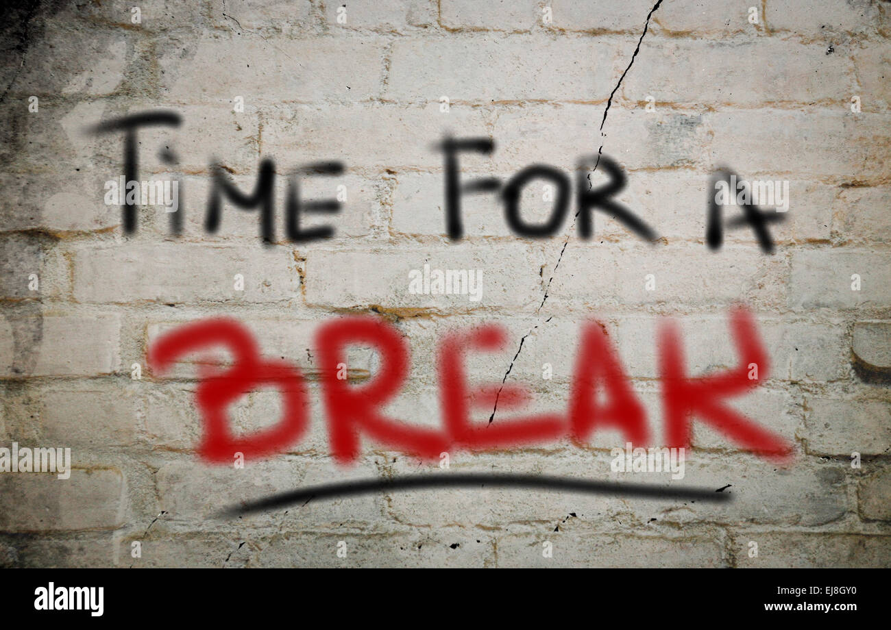 Time For A Break Concept Stock Photo - Alamy
