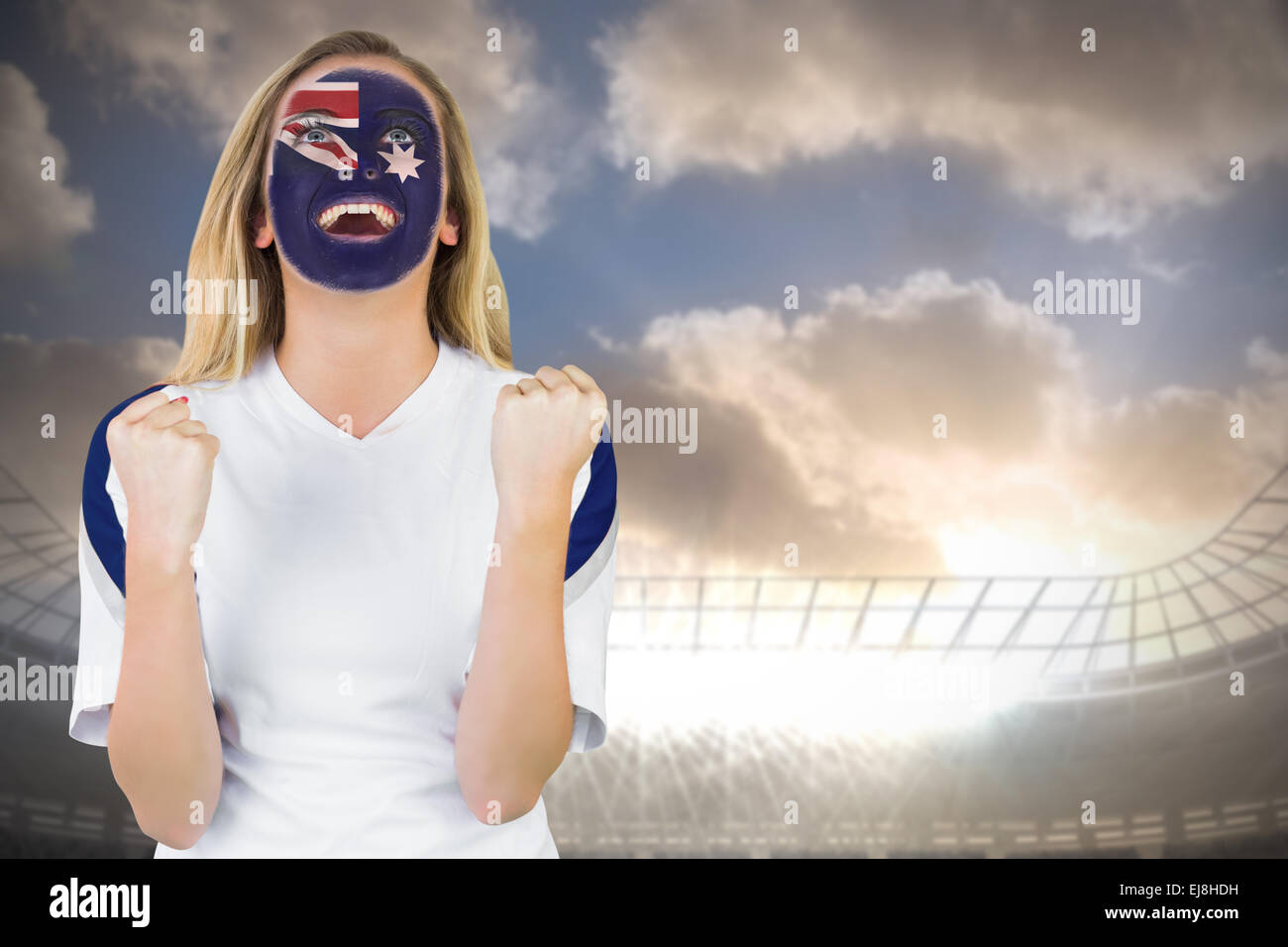 Soccer fan face paint hi-res stock photography and images - Alamy