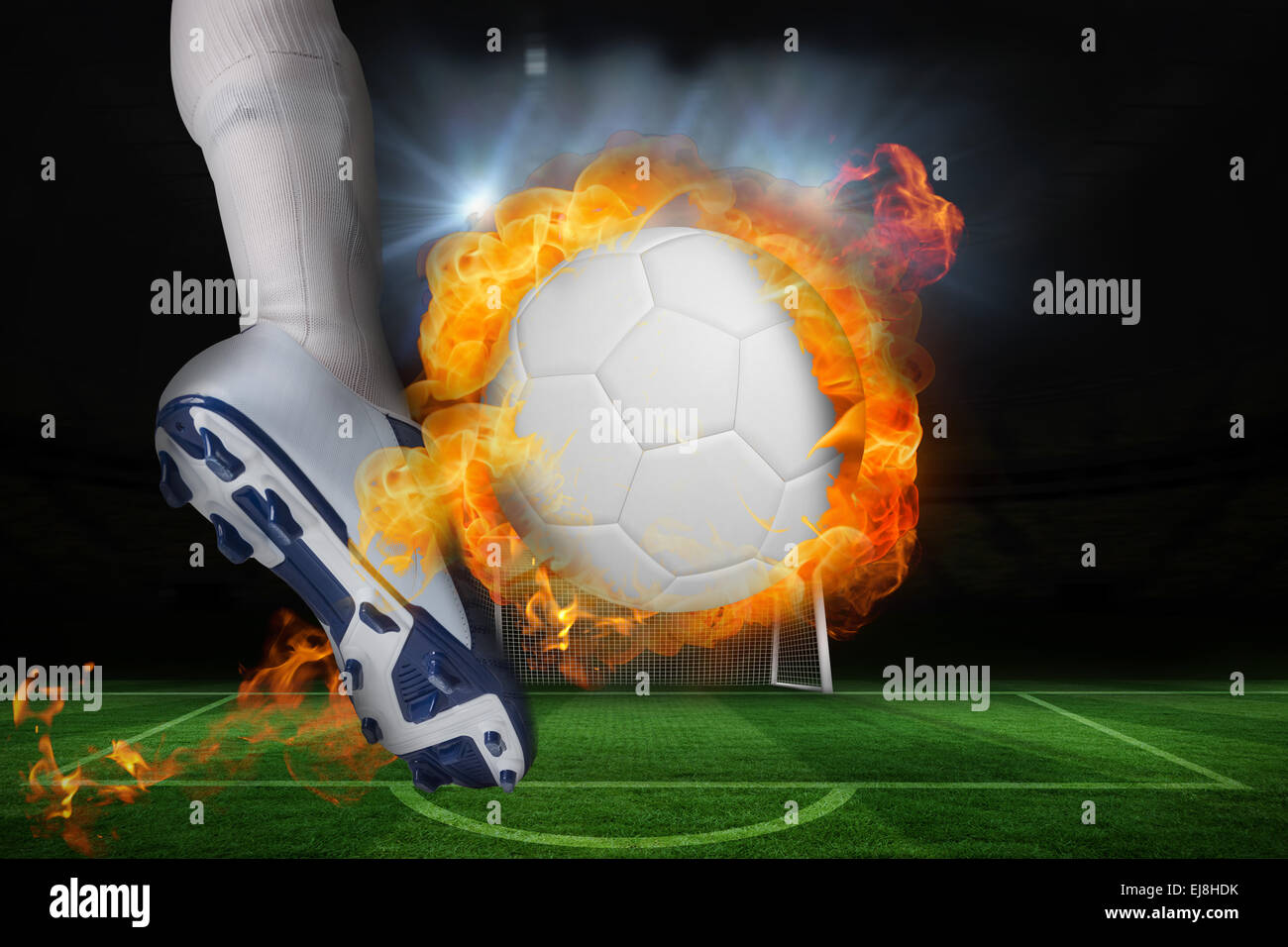 Football ball flame High Resolution Stock Photography and Images - Alamy