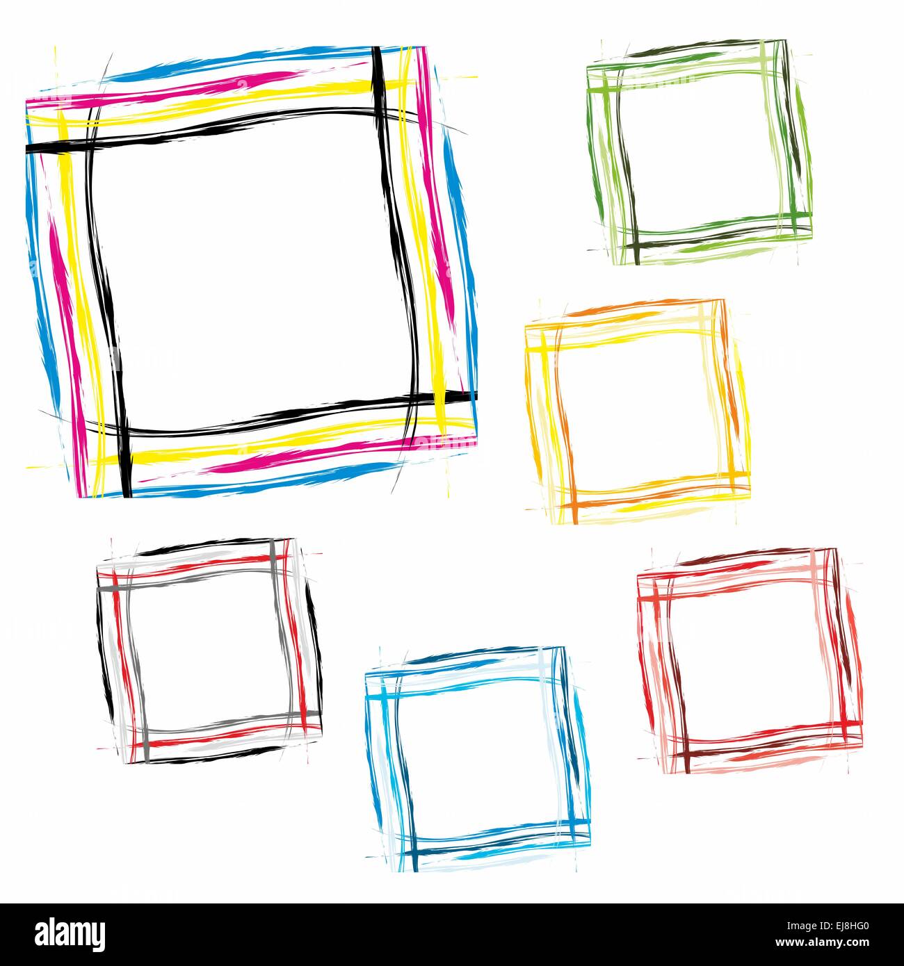 Abstract background colors shapes Cut Out Stock Images & Pictures - Alamy