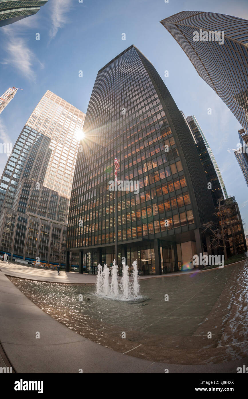 The landmark post-modern Seagram Building in New York, home of The Four ...