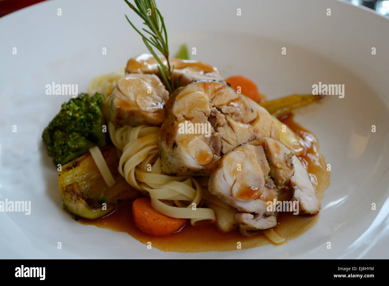 delicious cooked rabbit meat Stock Photo - Alamy