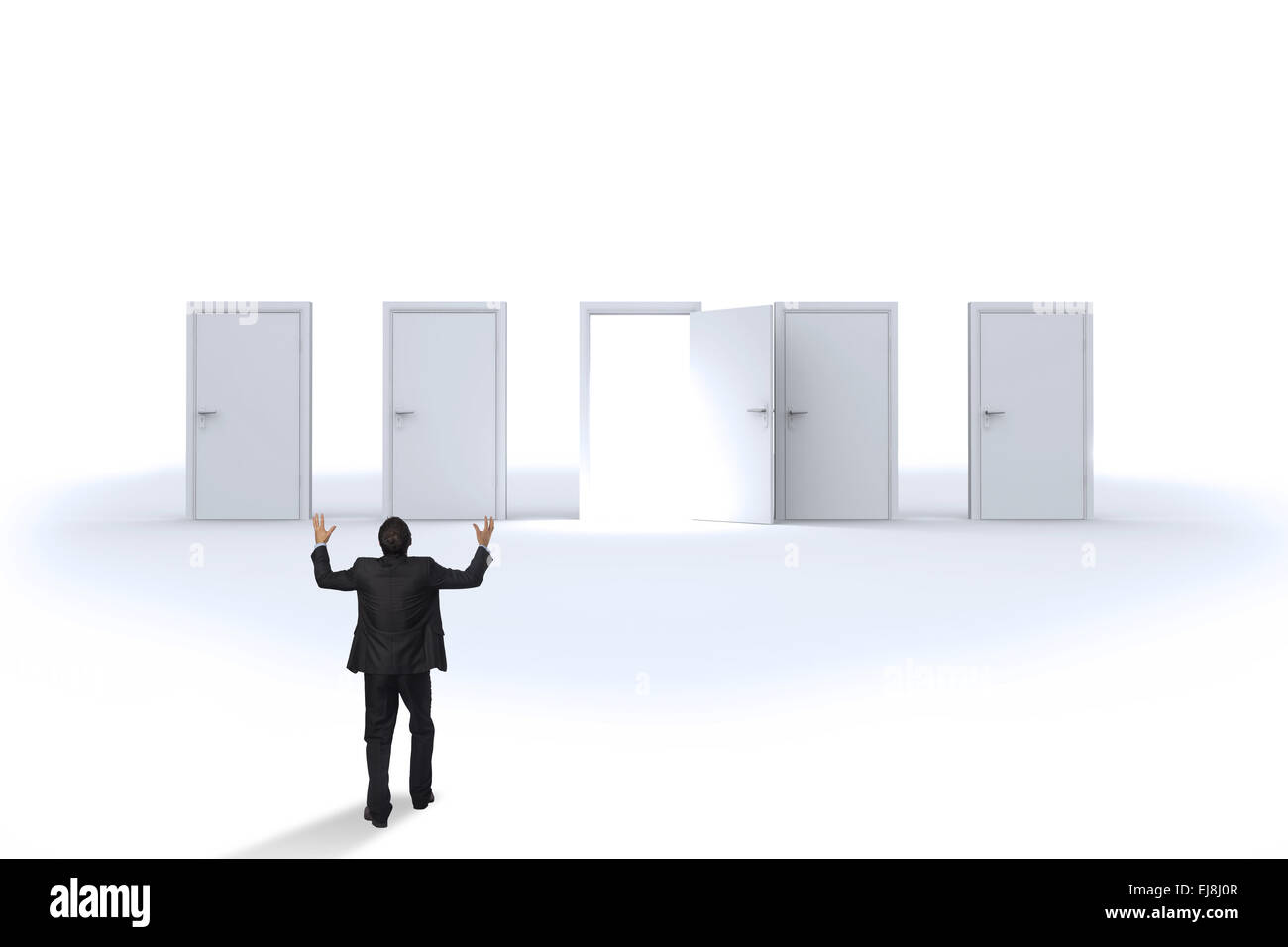 Digital composite handsome caucasian businessman Cut Out Stock Images ...