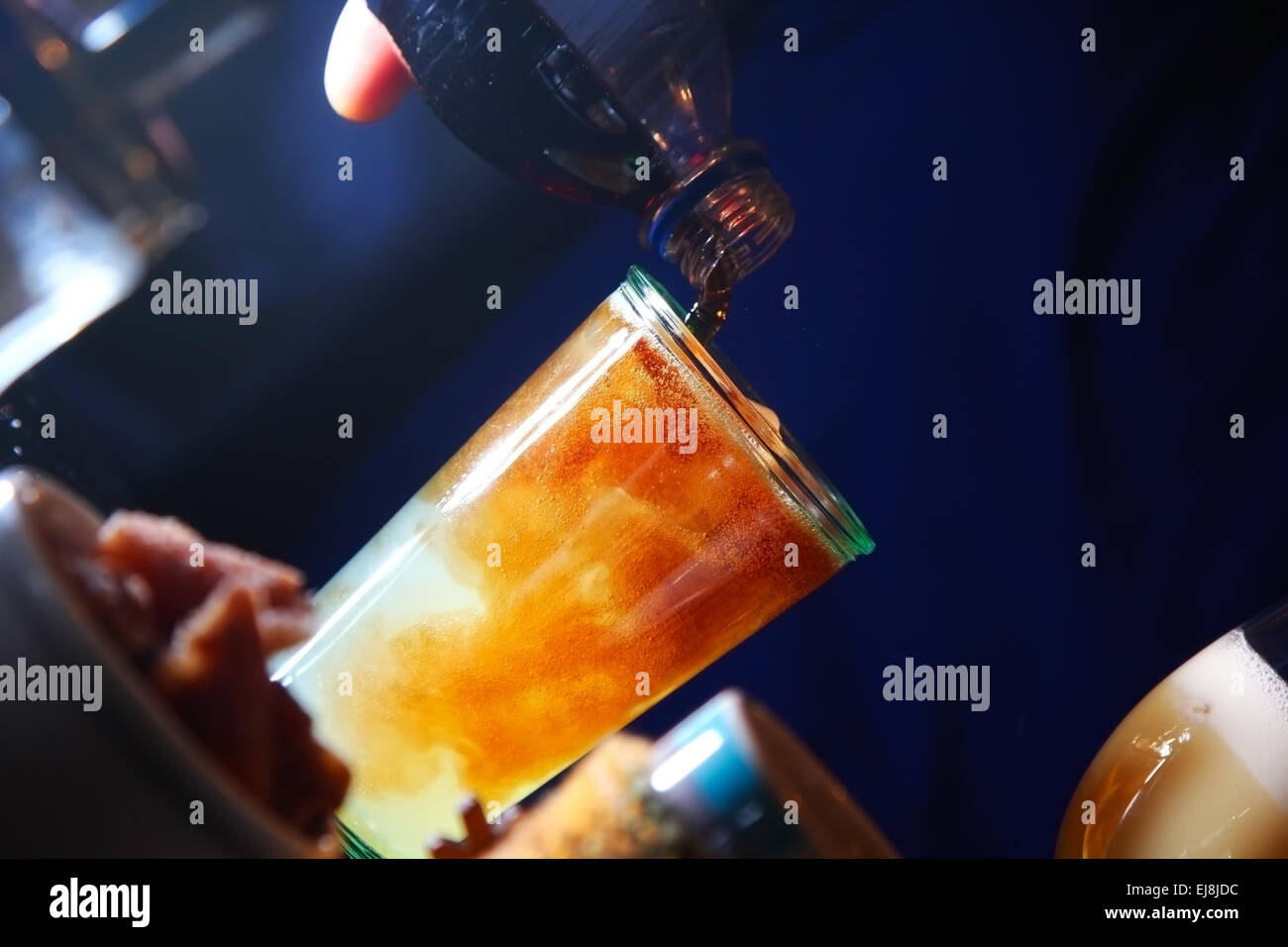 alcohol drinks on bar. cocktail Stock Photo - Alamy