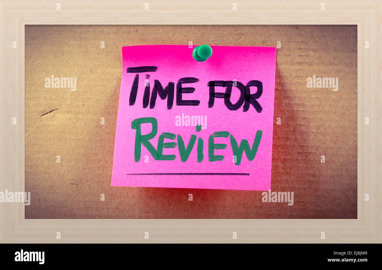 Time For Review Concept Stock Photo - Alamy