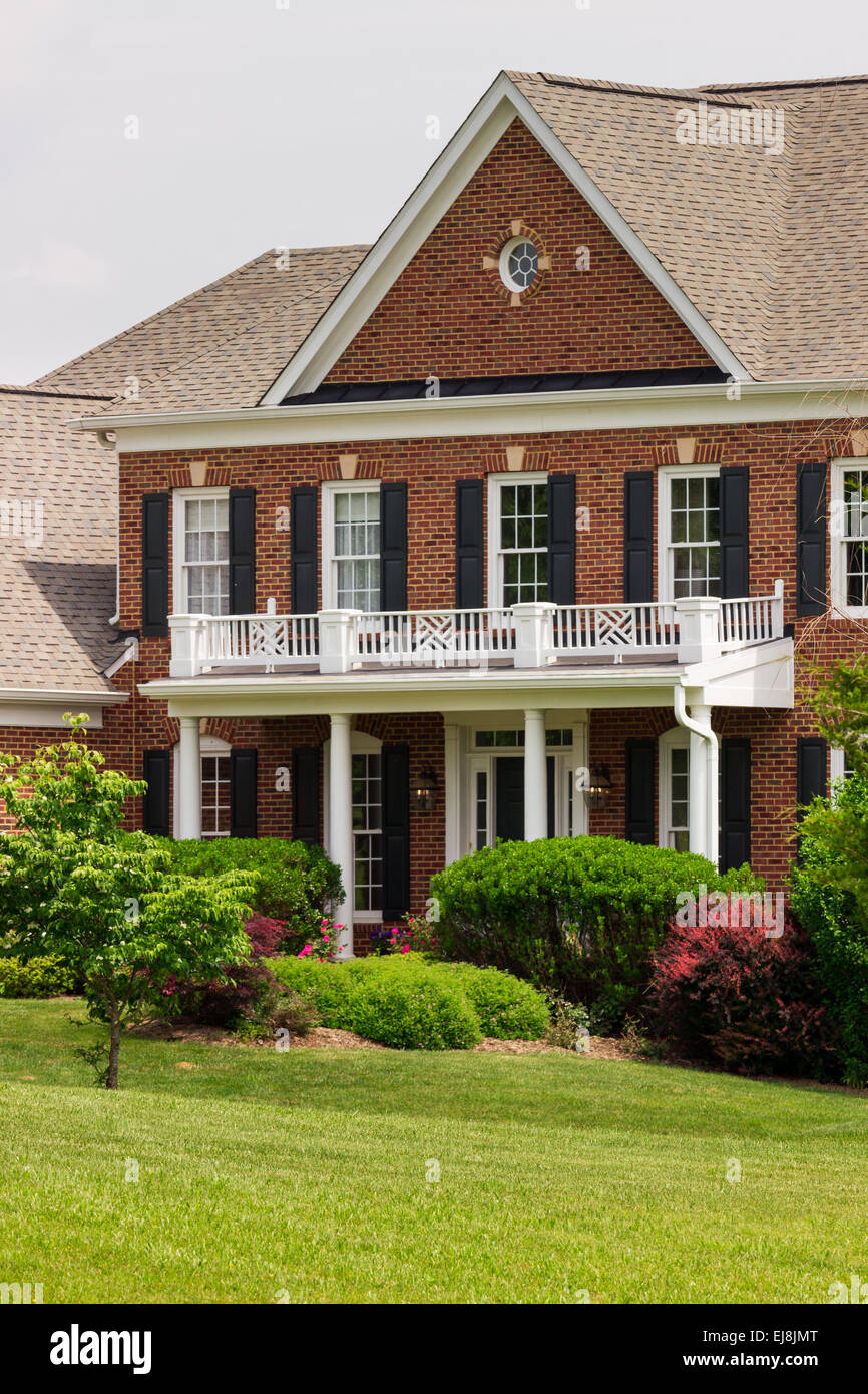 Entrance to large single family home Stock Photo - Alamy