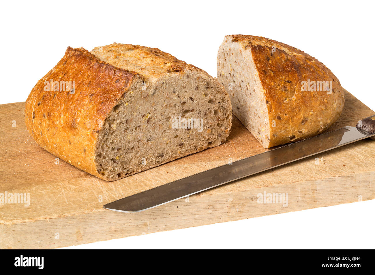 Artisan whole grain bread sliced hi-res stock photography and images ...