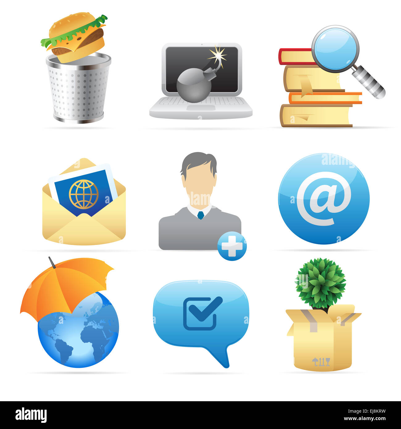 Icons for concepts Stock Photo - Alamy