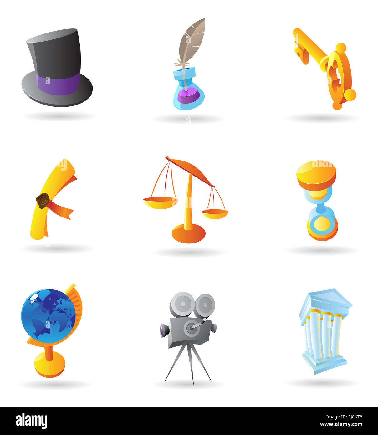 Retro icons hi-res stock photography and images - Alamy