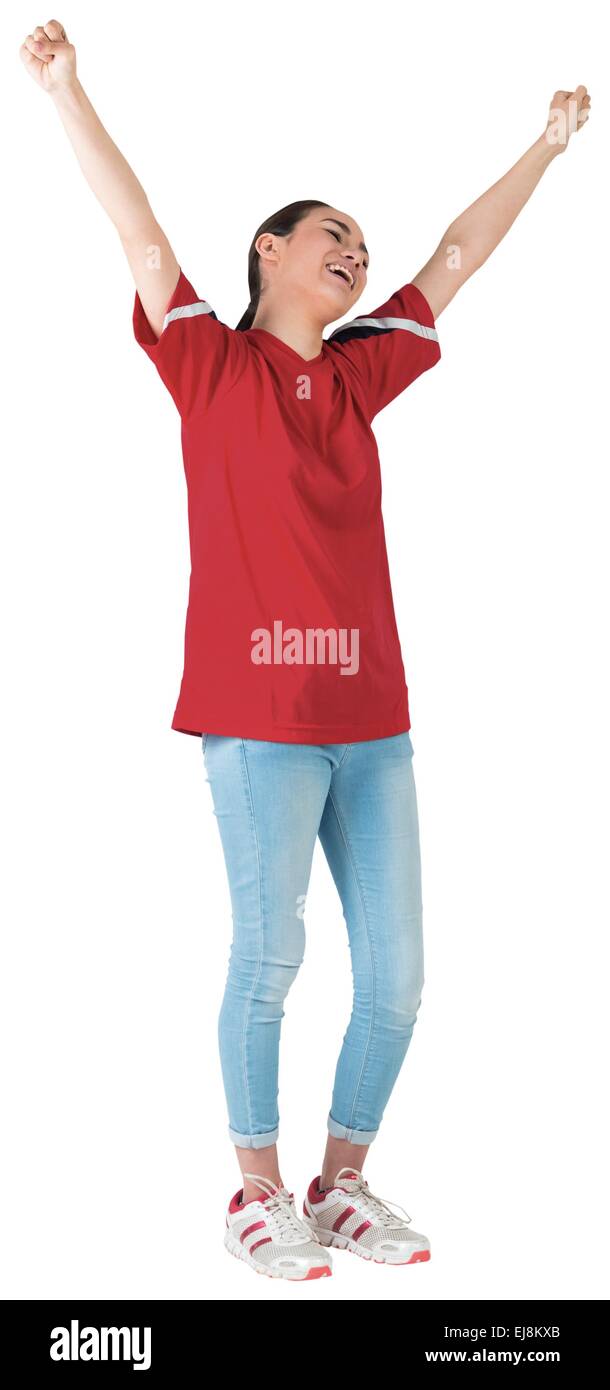 Asian female football supporter hi-res stock photography and images - Alamy