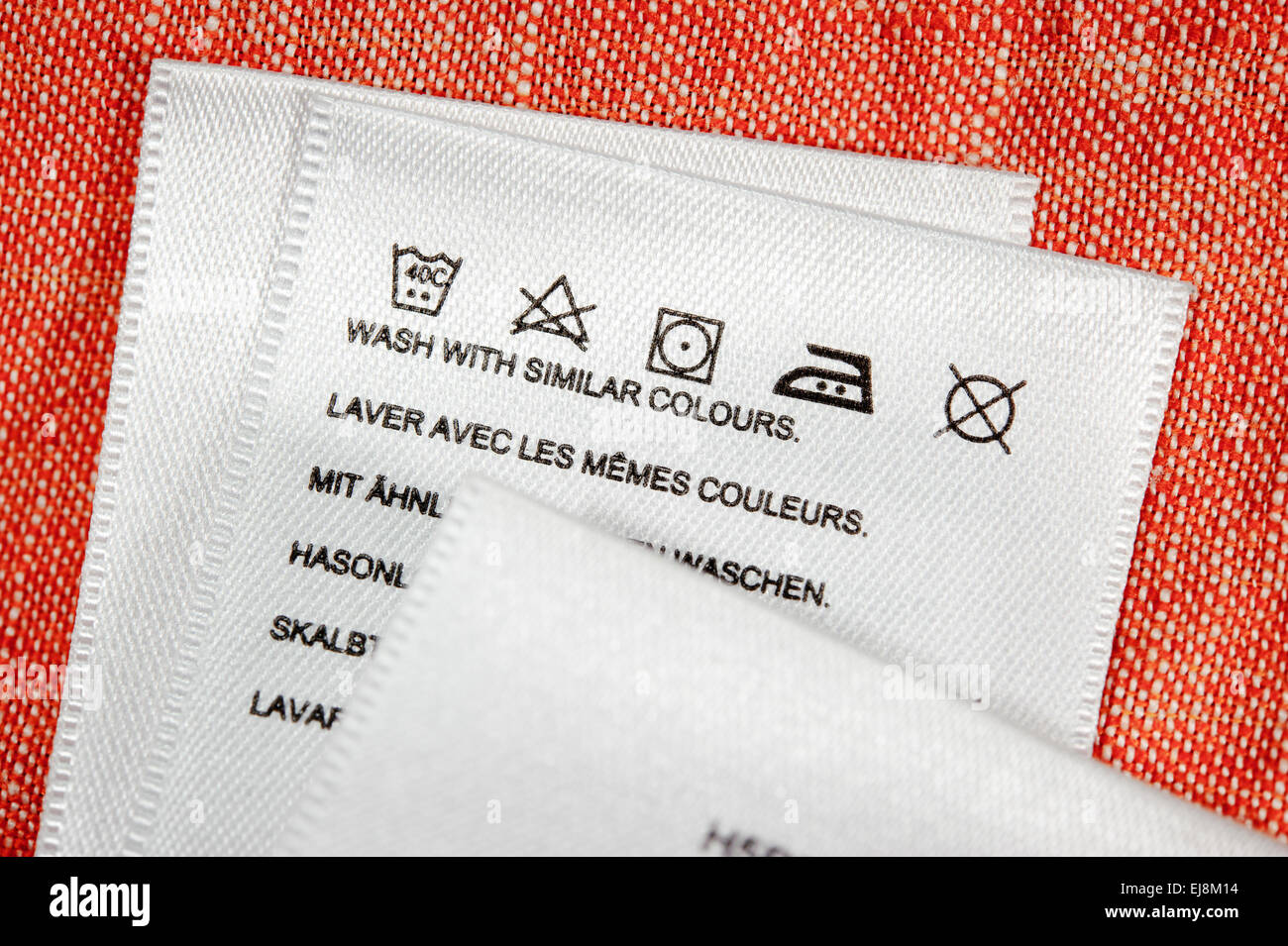 Washing instructions symbol hi-res stock photography and images - Alamy