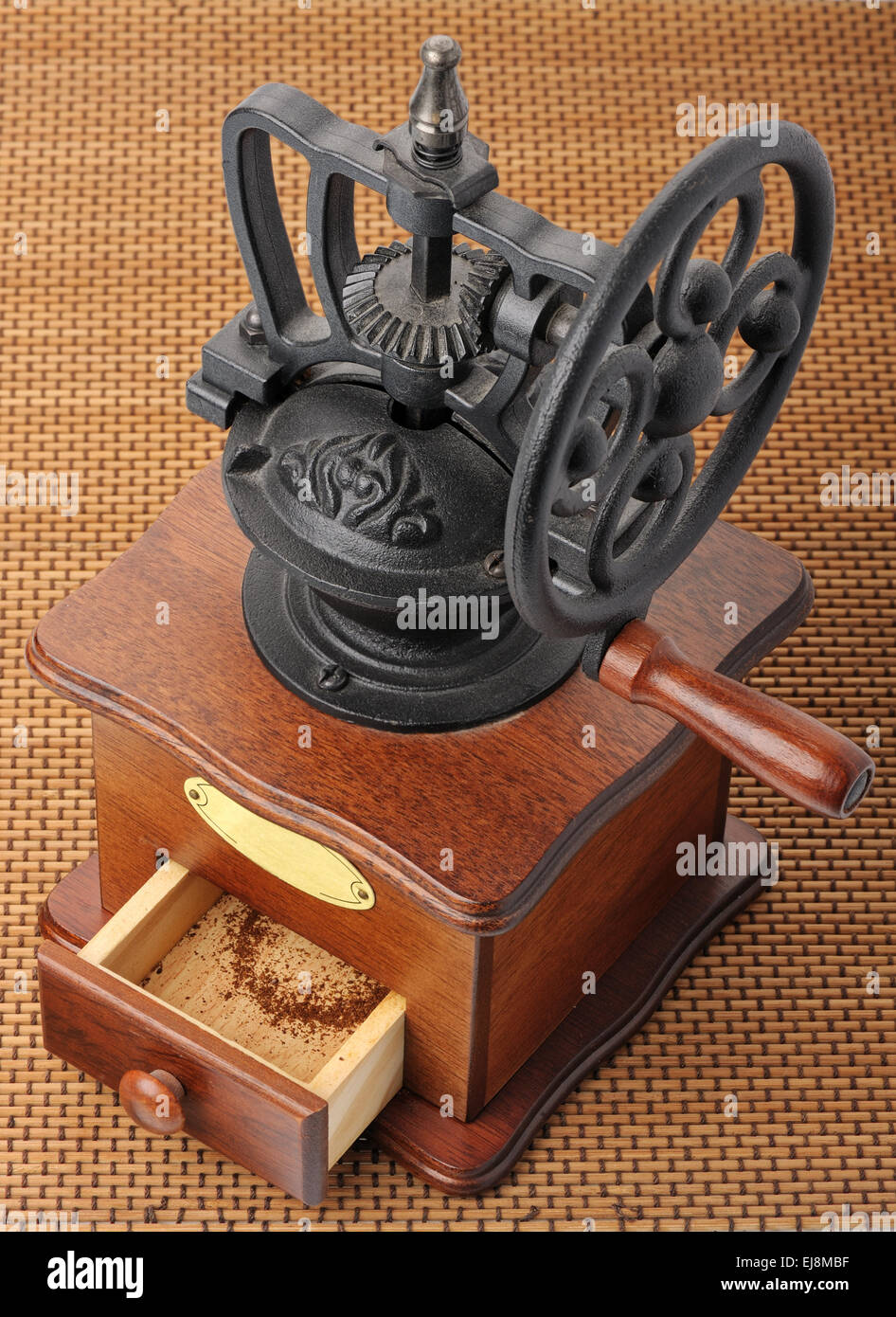 Antique coffee mill Stock Photo - Alamy