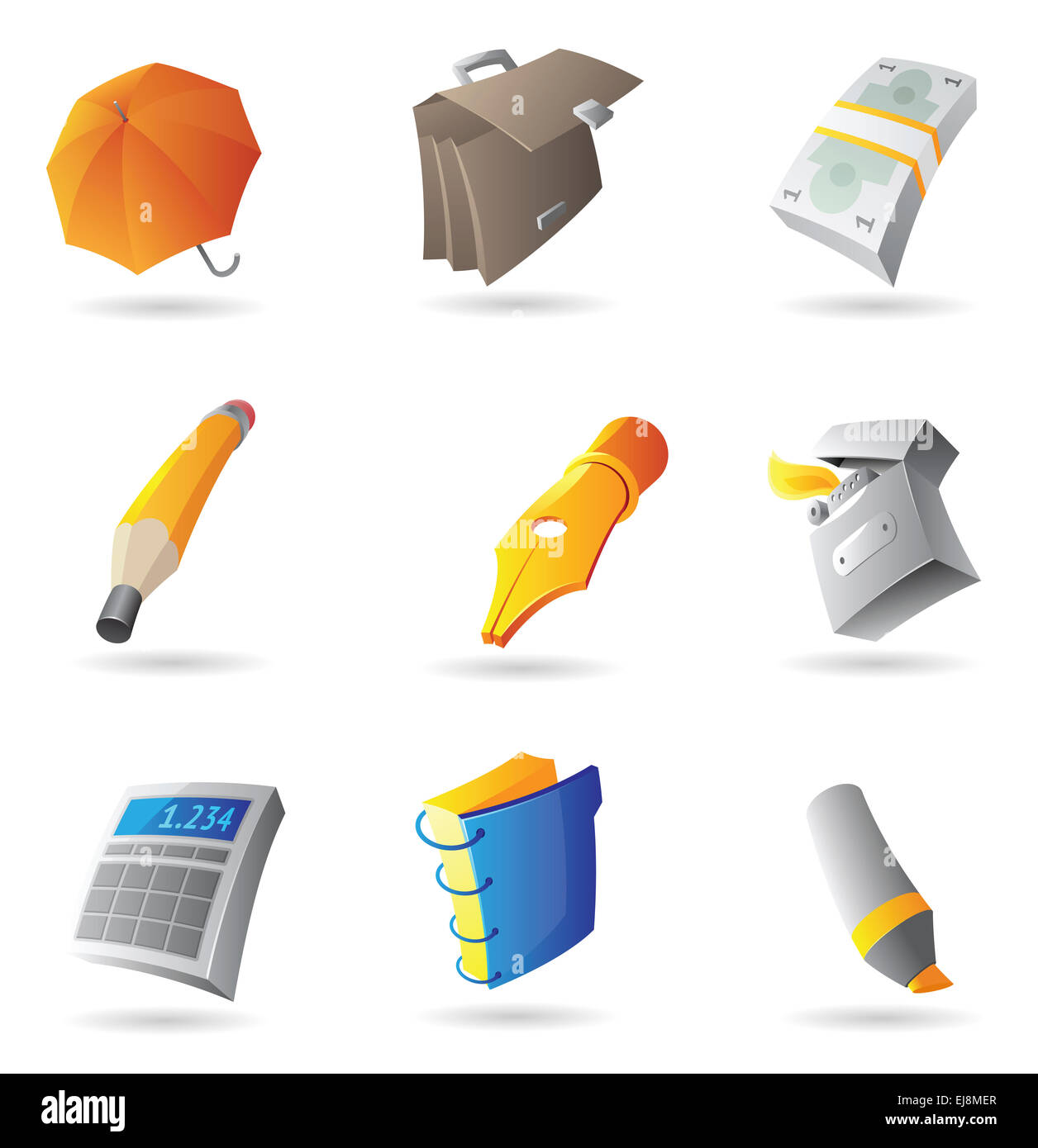 Icons for personal items Stock Photo - Alamy