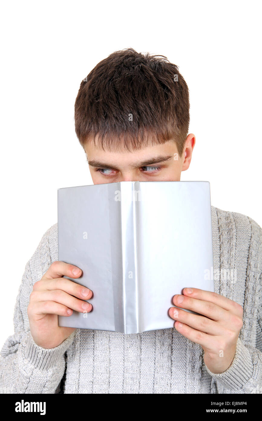 Teenager with a Book Stock Photo - Alamy