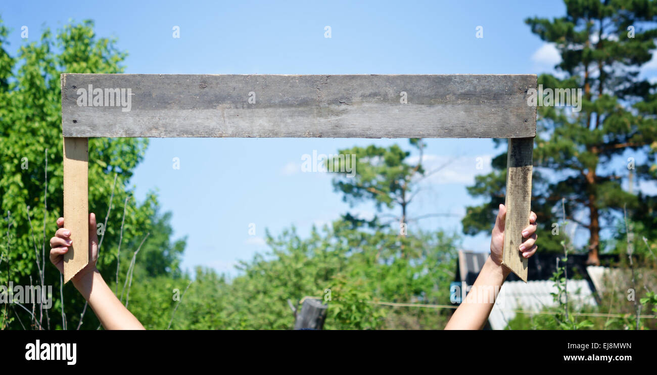 Wooden exhibition sign hi-res stock photography and images - Alamy