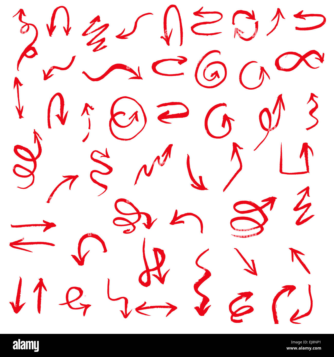 Sketch loop arrow hi-res stock photography and images - Alamy