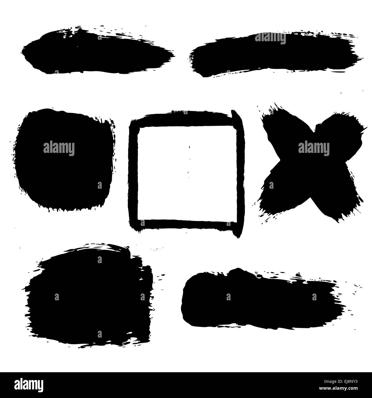 Set blobs abstract shape Cut Out Stock Images & Pictures - Alamy