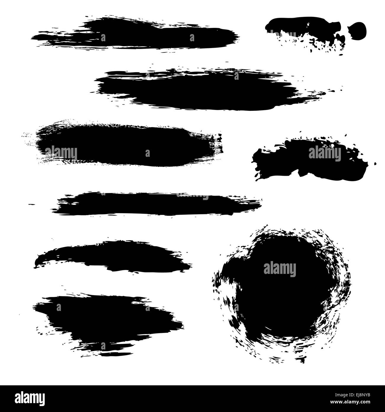 Black Blobs Set Stock Photo - Alamy