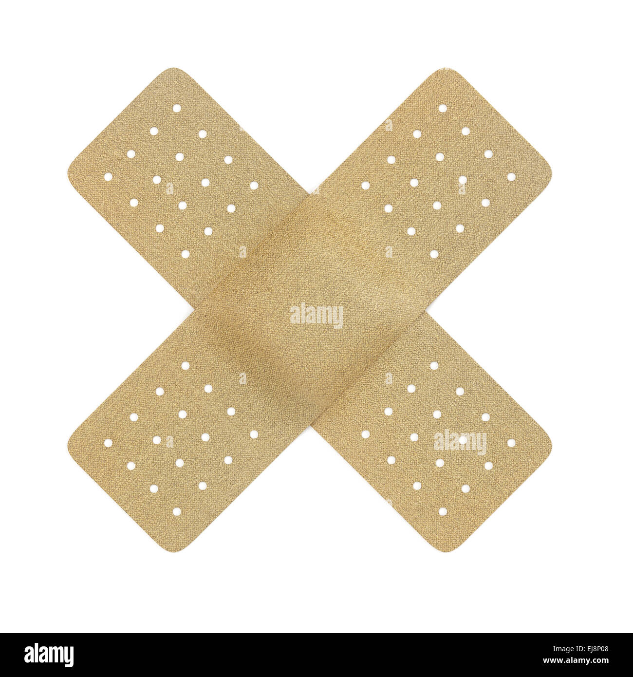 3d rendering of plaster cross isolated over a white background Stock ...