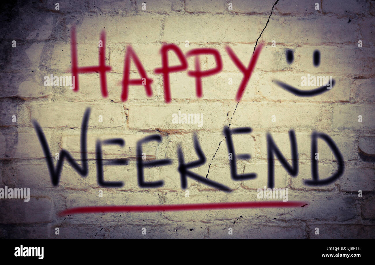 Happy Weekend Concept Stock Photo - Alamy