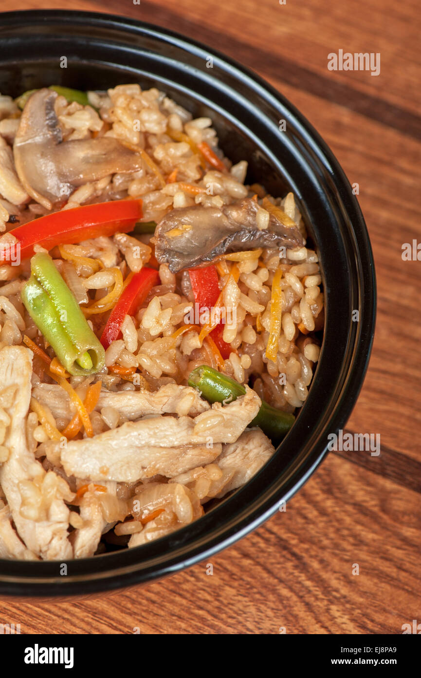 Rice chicken vegetable Stock Photo - Alamy