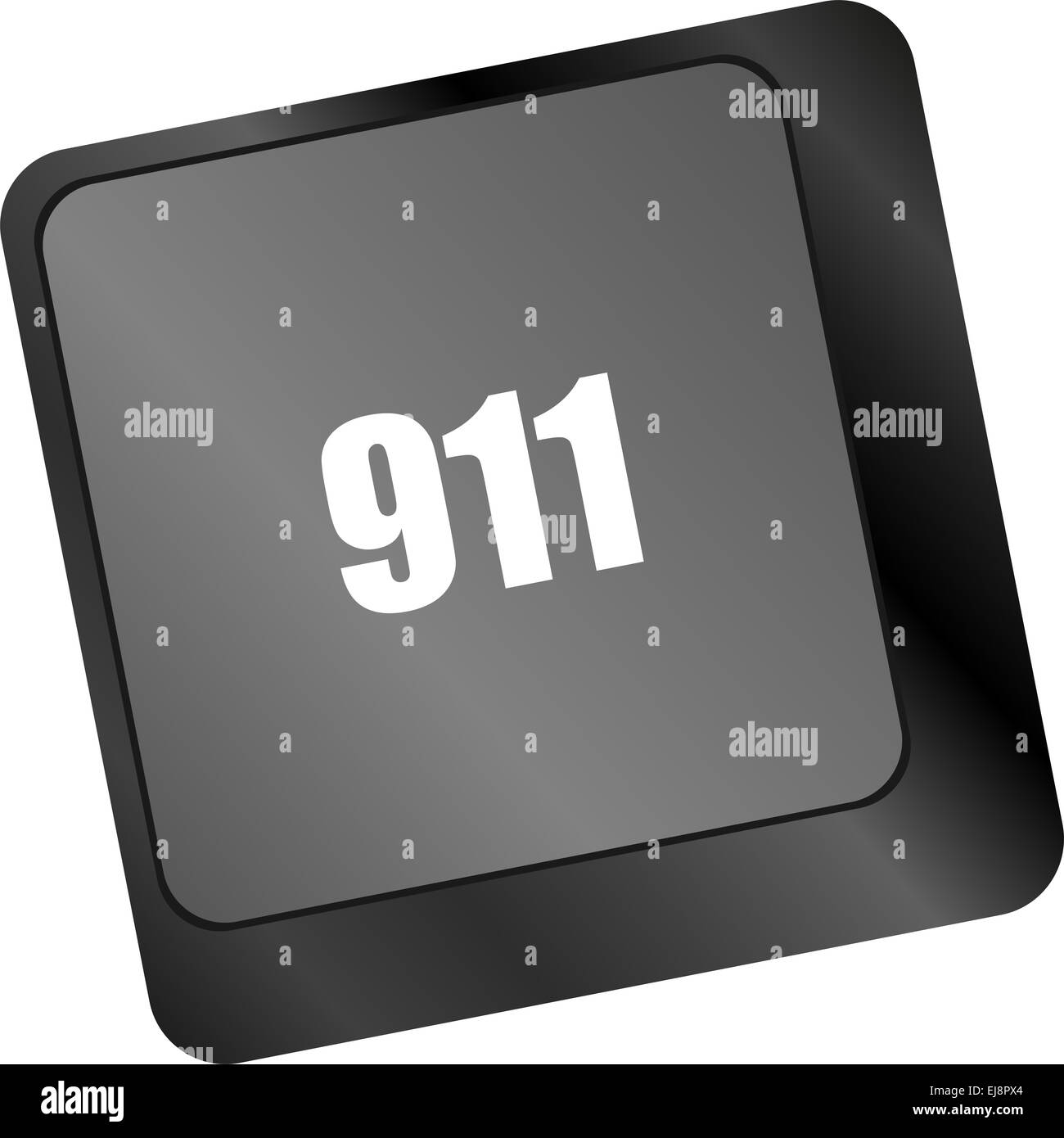 Computer keyboard keys with the 911 sign Stock Photo - Alamy