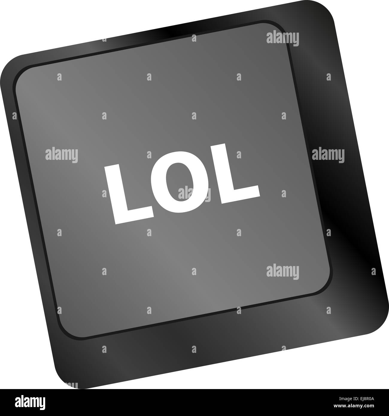 keys saying lol on keyboard key Stock Photo - Alamy
