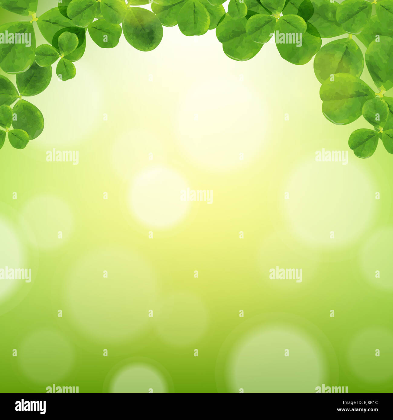 Poster With Leaves Stock Photo - Alamy