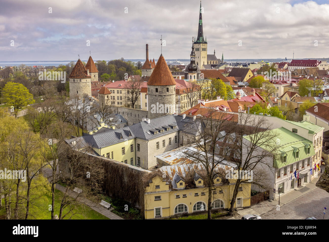 Old Town Scene Tallinn Estonia Stock Photo - Alamy