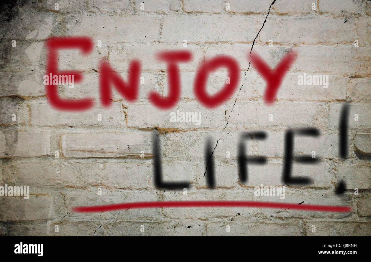 Enjoy Life Concept Stock Photo - Alamy