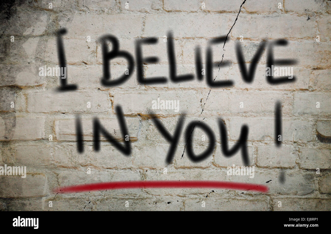 Concept believe hi-res stock photography and images - Alamy