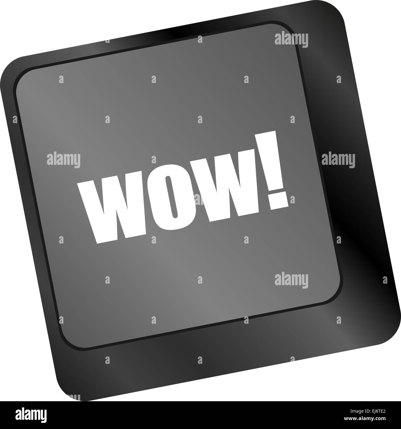 wow button on computer keyboard key Stock Photo - Alamy