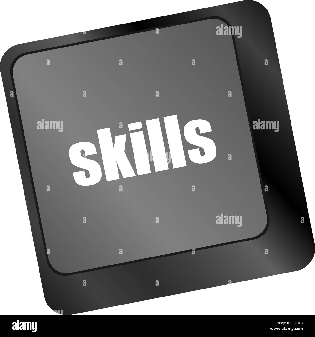 skills message on enter key of keyboard Stock Photo - Alamy