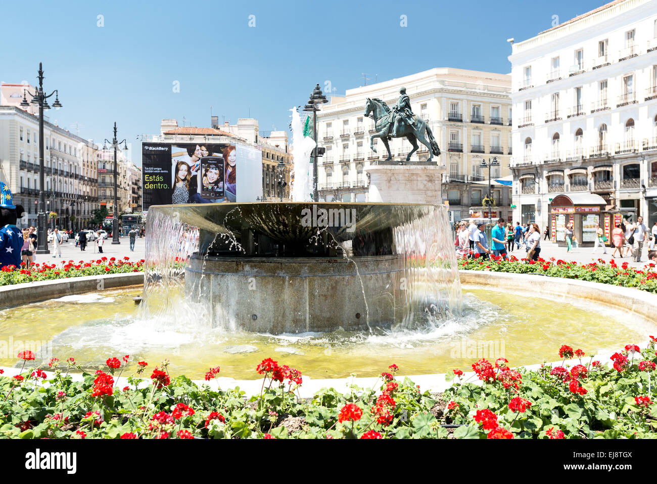Sol square in Madrid Spain Stock Photo - Alamy