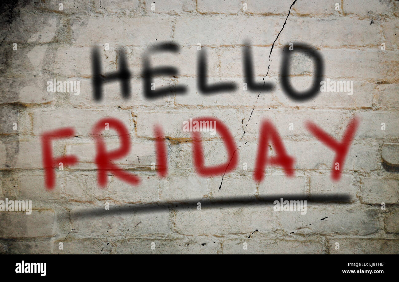 Hello Friday Concept Stock Photo - Alamy