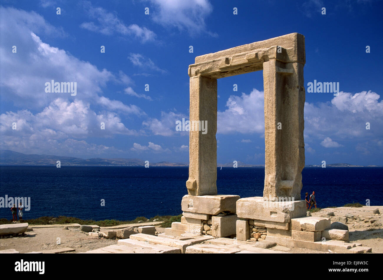 Greece, Cyclades Islands, Naxos, Apollo's temple Stock Photo - Alamy