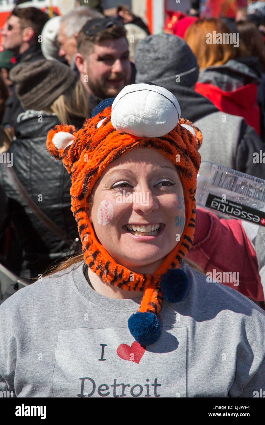 Detroit, Michigan, USA. 22nd March, 2015. The Marche du Nain Rouge ...