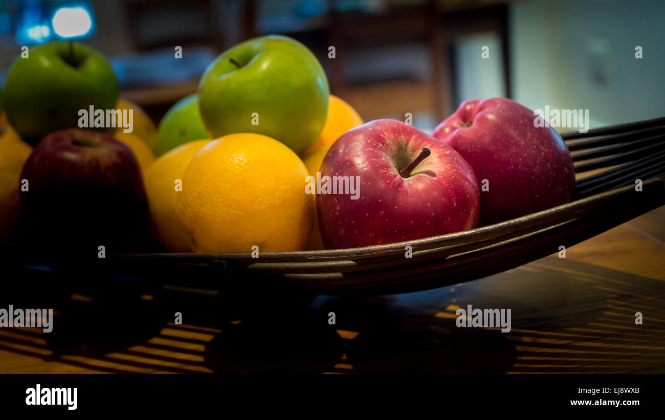 Basket and fruit hi-res stock photography and images - Alamy