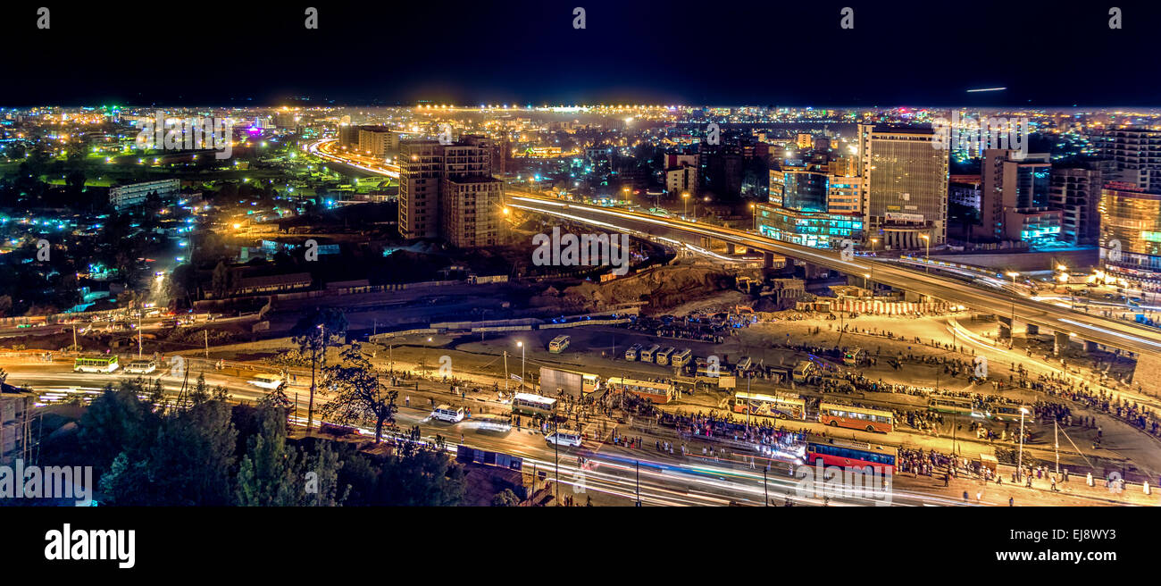 Aerial view of Addis Ababa Stock Photo - Alamy